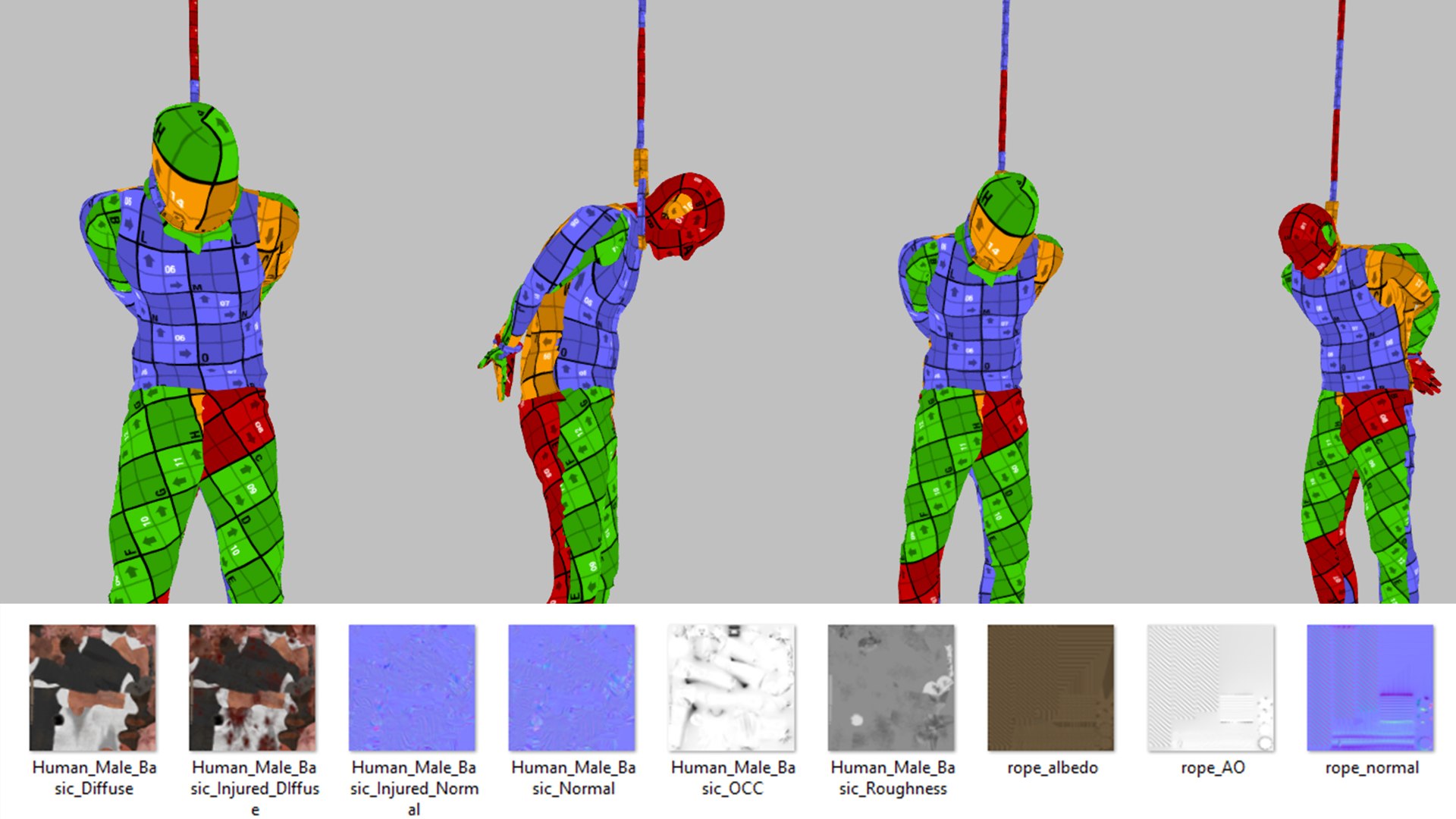 3D Hangman Asset with idle animations - TurboSquid 1904885