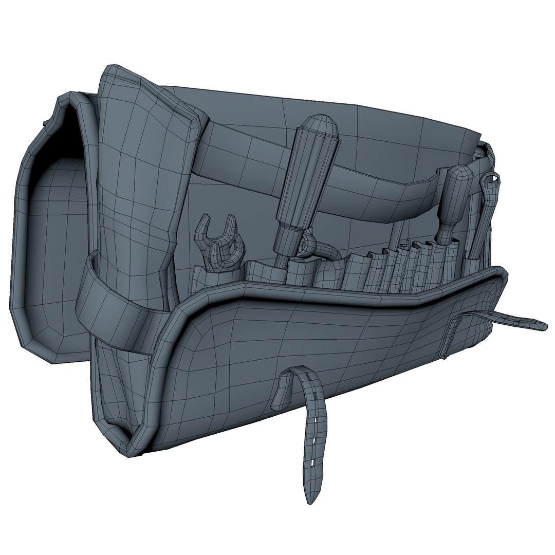 Satchel Open 3D Model - TurboSquid 1222322