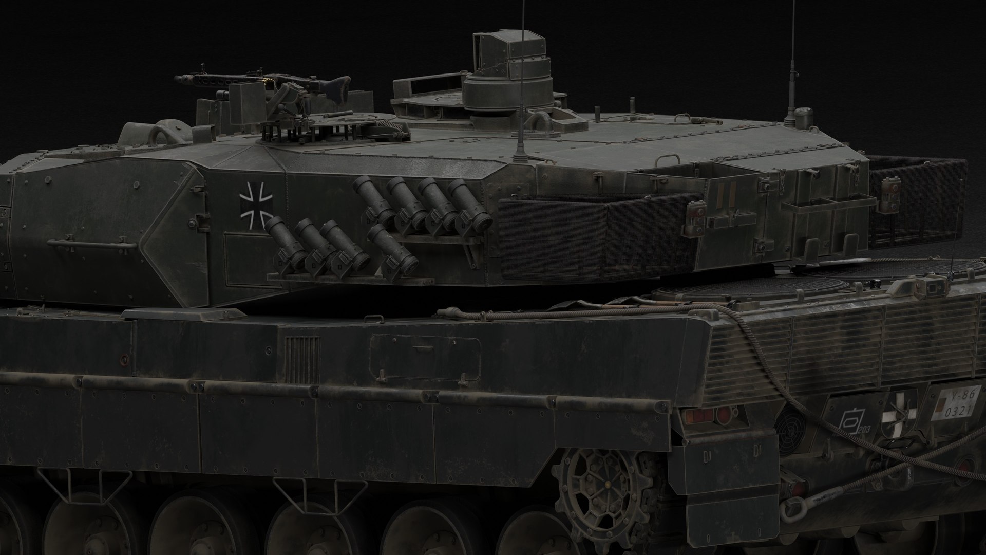 3D Tank Leopard 2A6 Model - TurboSquid 2193597