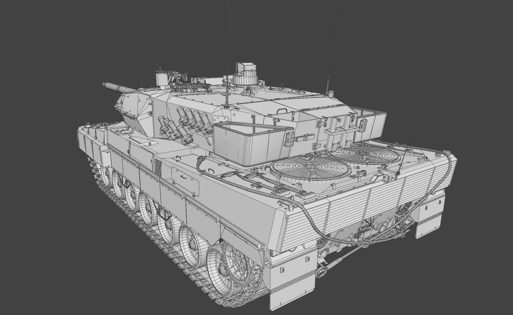 3D Tank Leopard 2A6 Model - TurboSquid 2193597