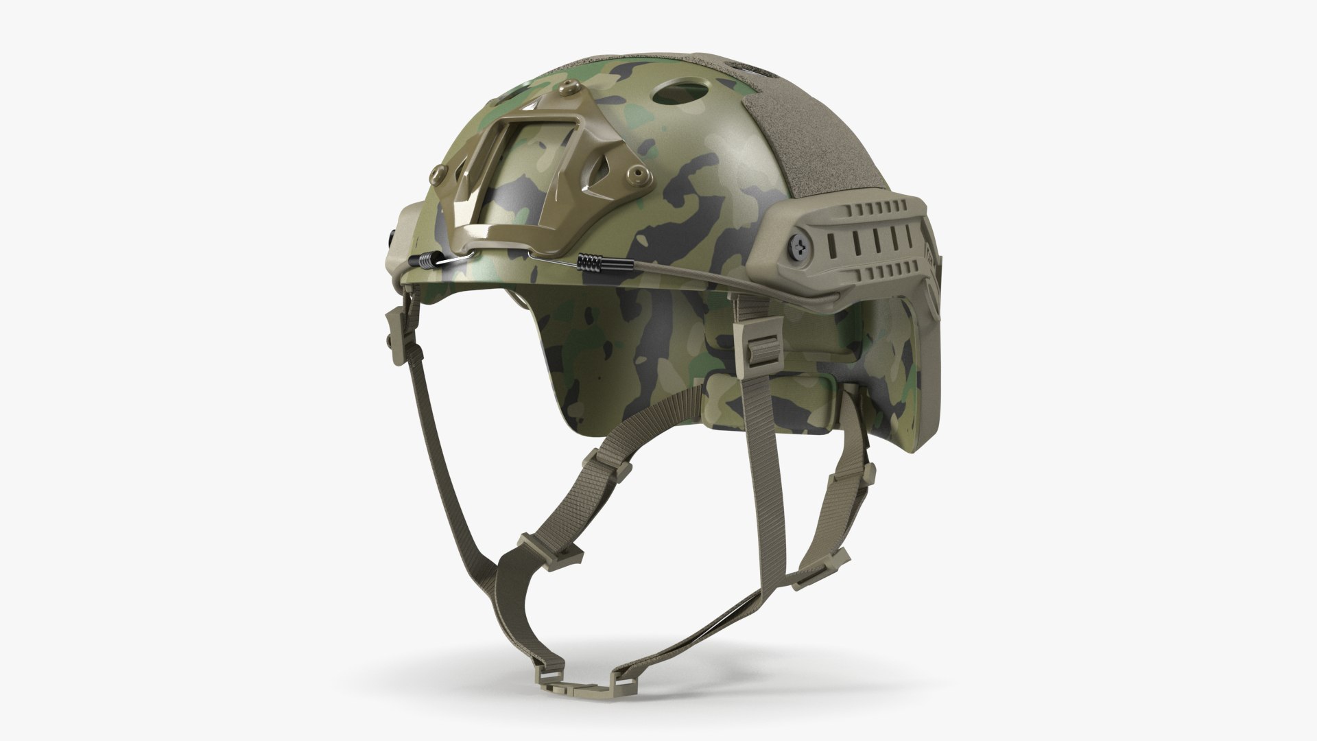 Camouflage Airsoft Tactical Helmet 3D model - TurboSquid 2108901