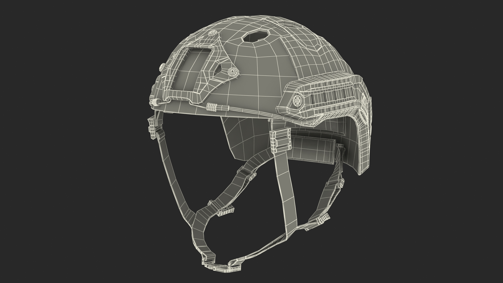 Camouflage Airsoft Tactical Helmet 3D Model - TurboSquid 2108901