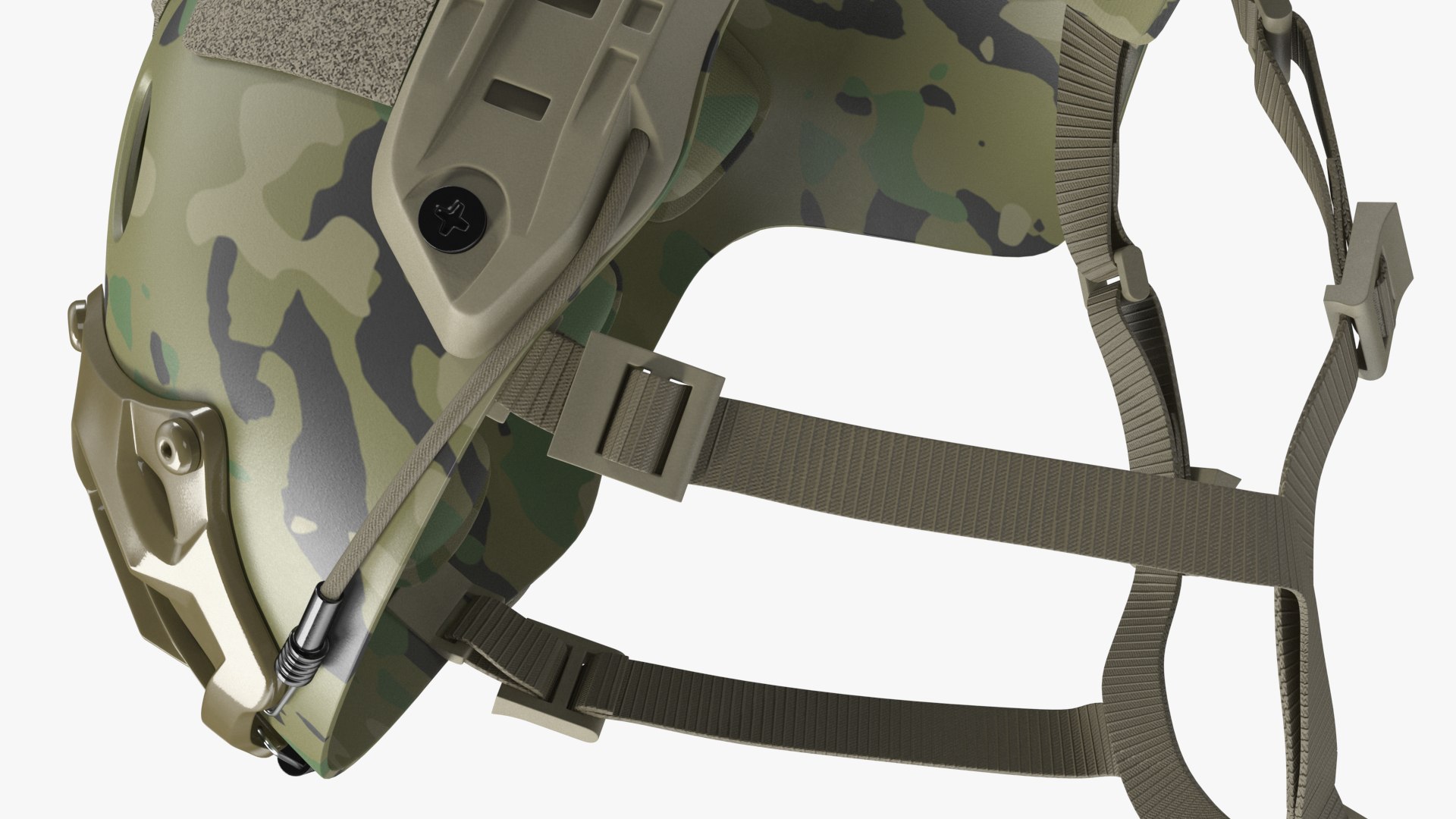 Camouflage Airsoft Tactical Helmet 3D Model - TurboSquid 2108901