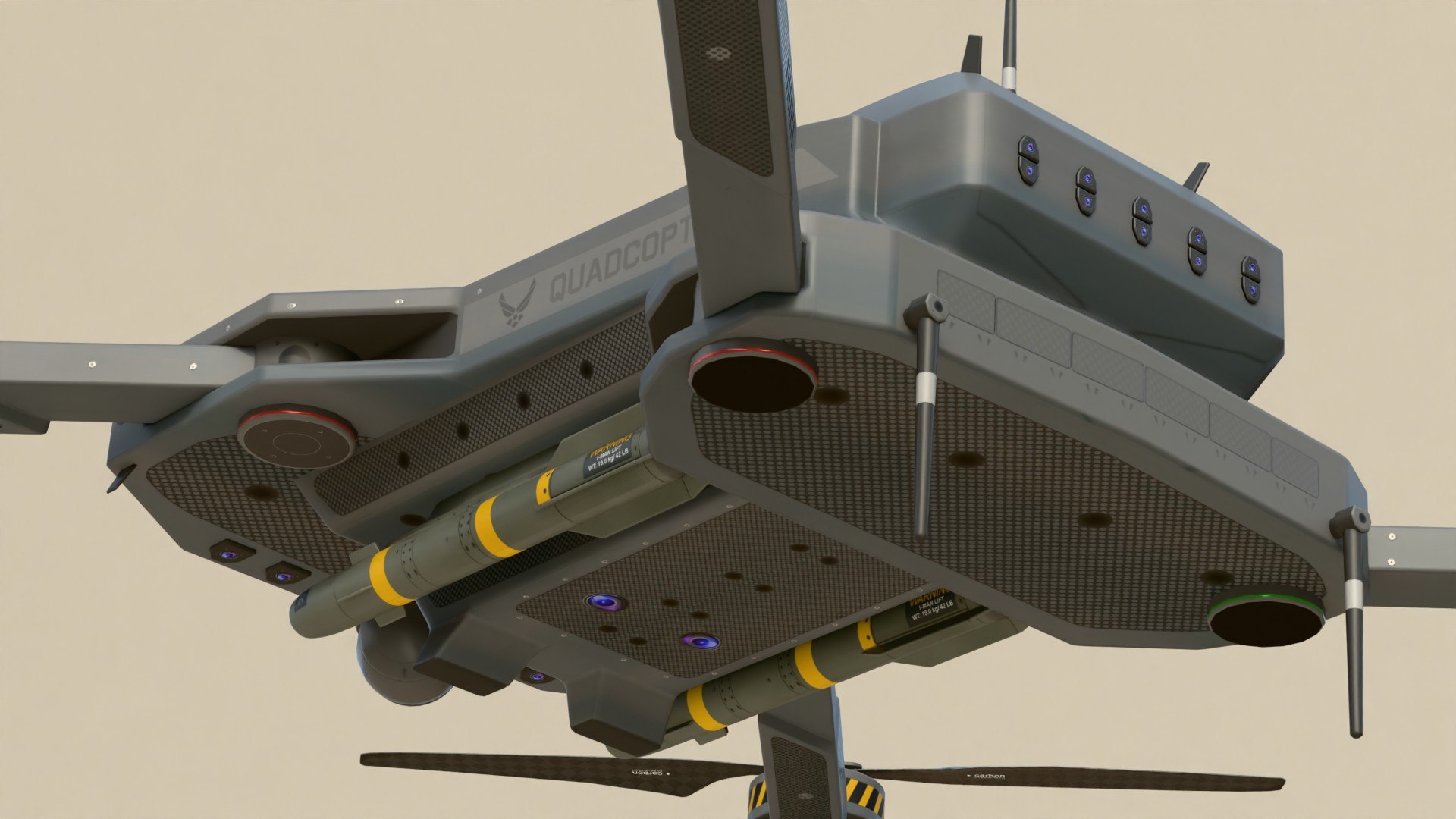 Military Drone SC 3D Model - TurboSquid 2319551