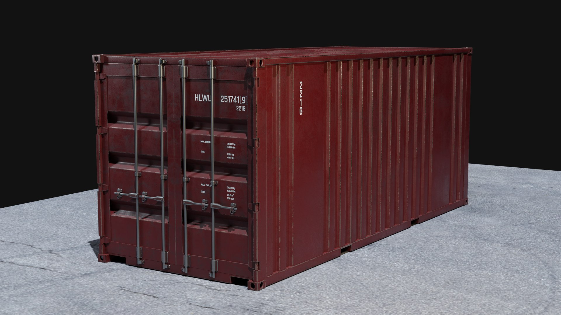 Shipping Container Model - TurboSquid 2099333