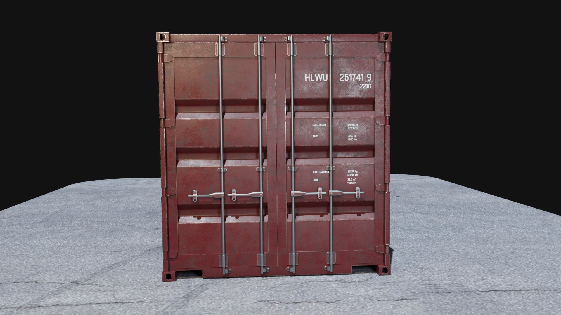 Shipping Container Model - TurboSquid 2099333