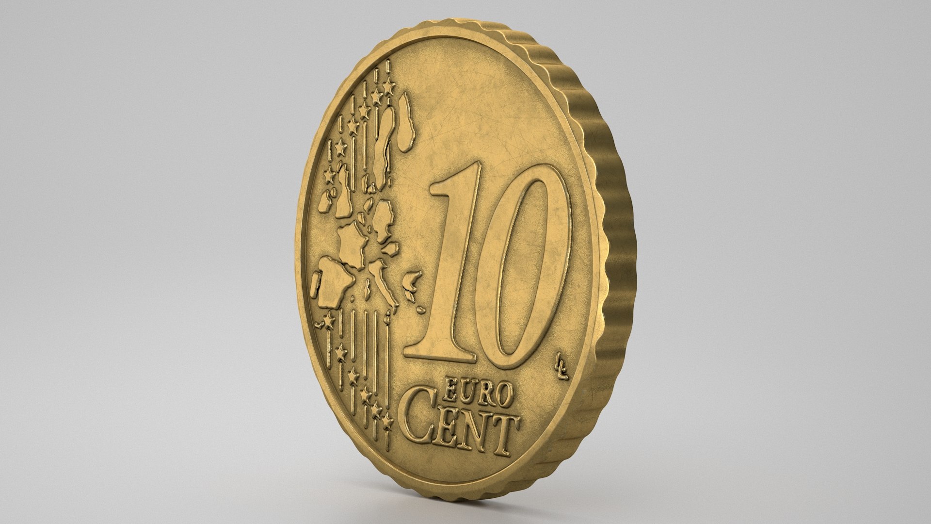 3D Euro Cent Eur Model - TurboSquid 1679340