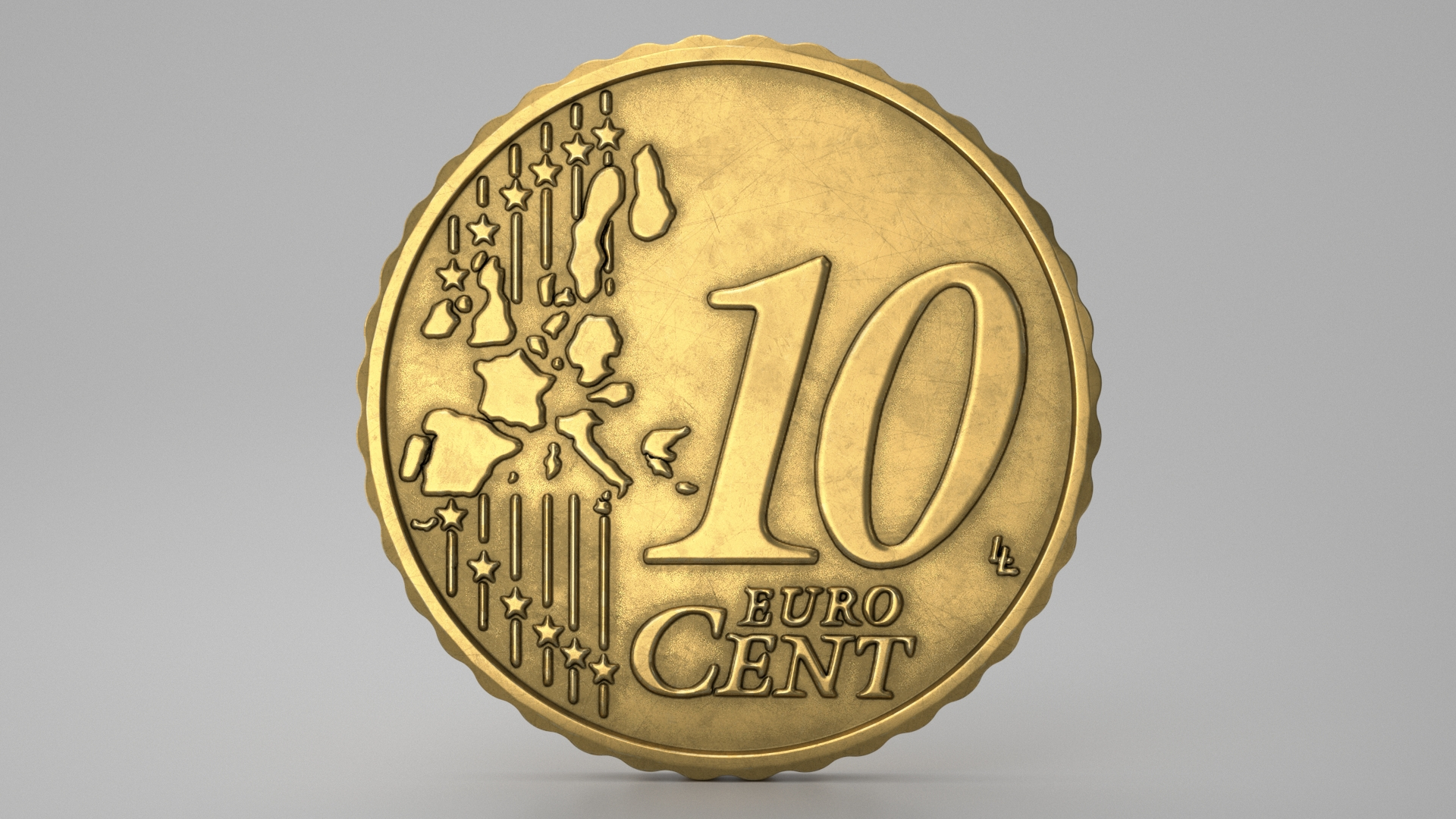 3D Euro Cent Eur Model - TurboSquid 1679340