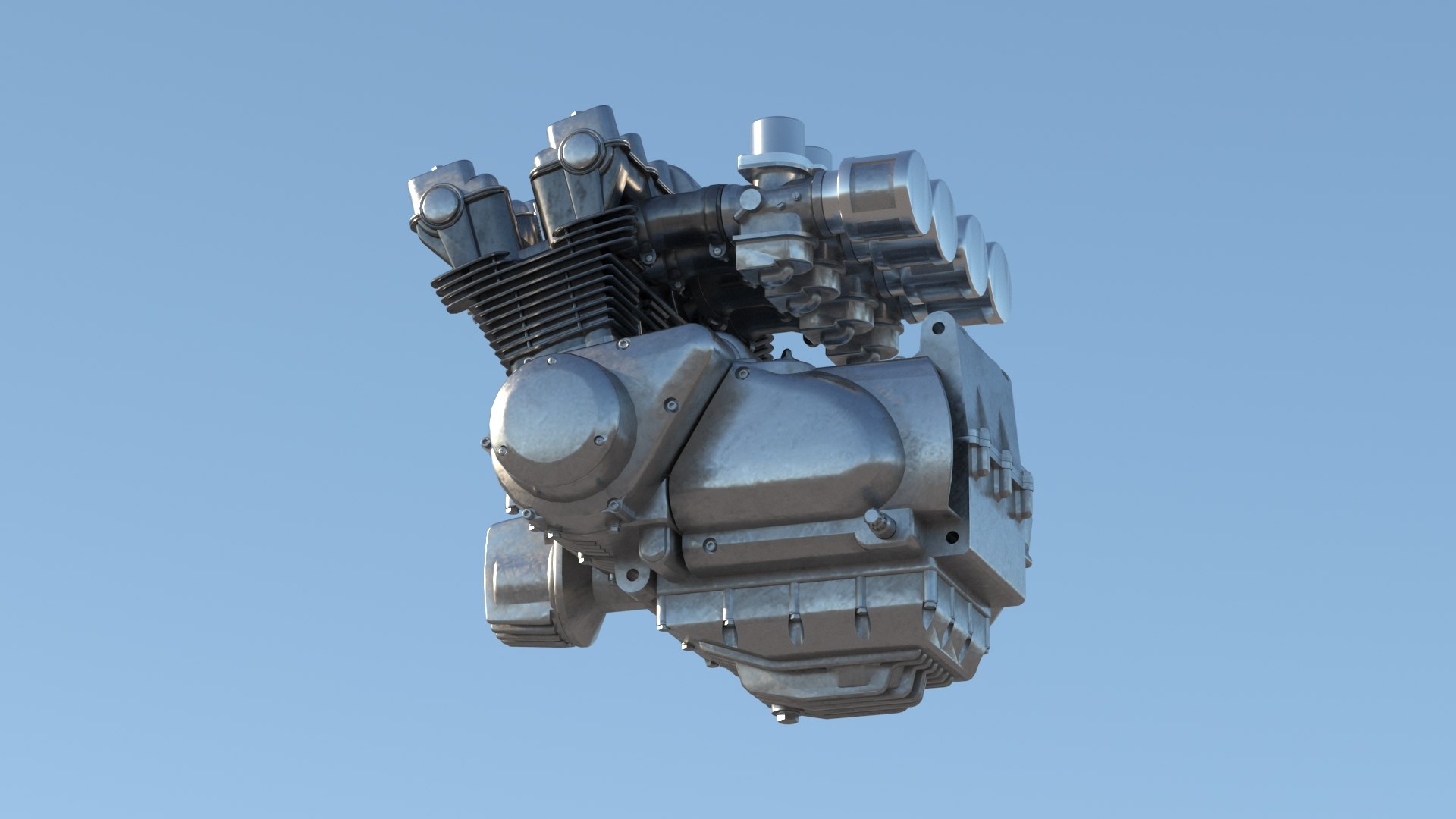 Cylinder Motorcycle Engine Model - TurboSquid 1469964