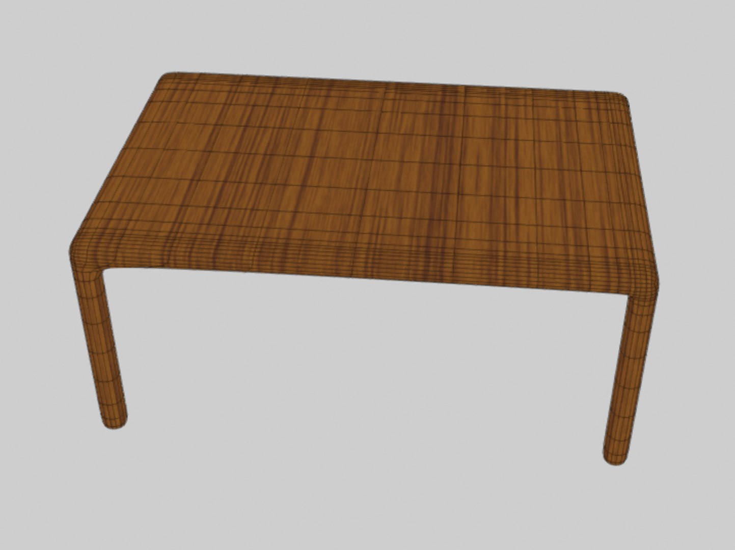 3D Wooden table model - TurboSquid 2142752
