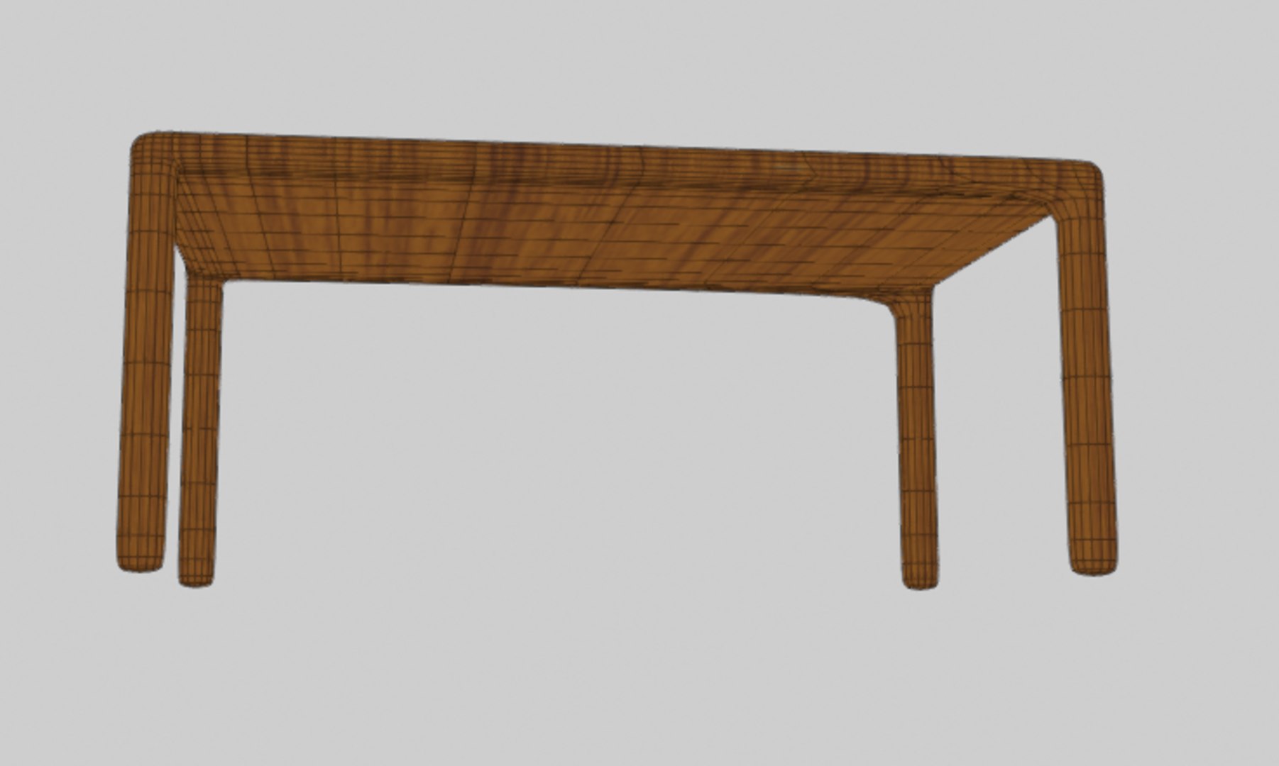 3D Wooden table model - TurboSquid 2142752