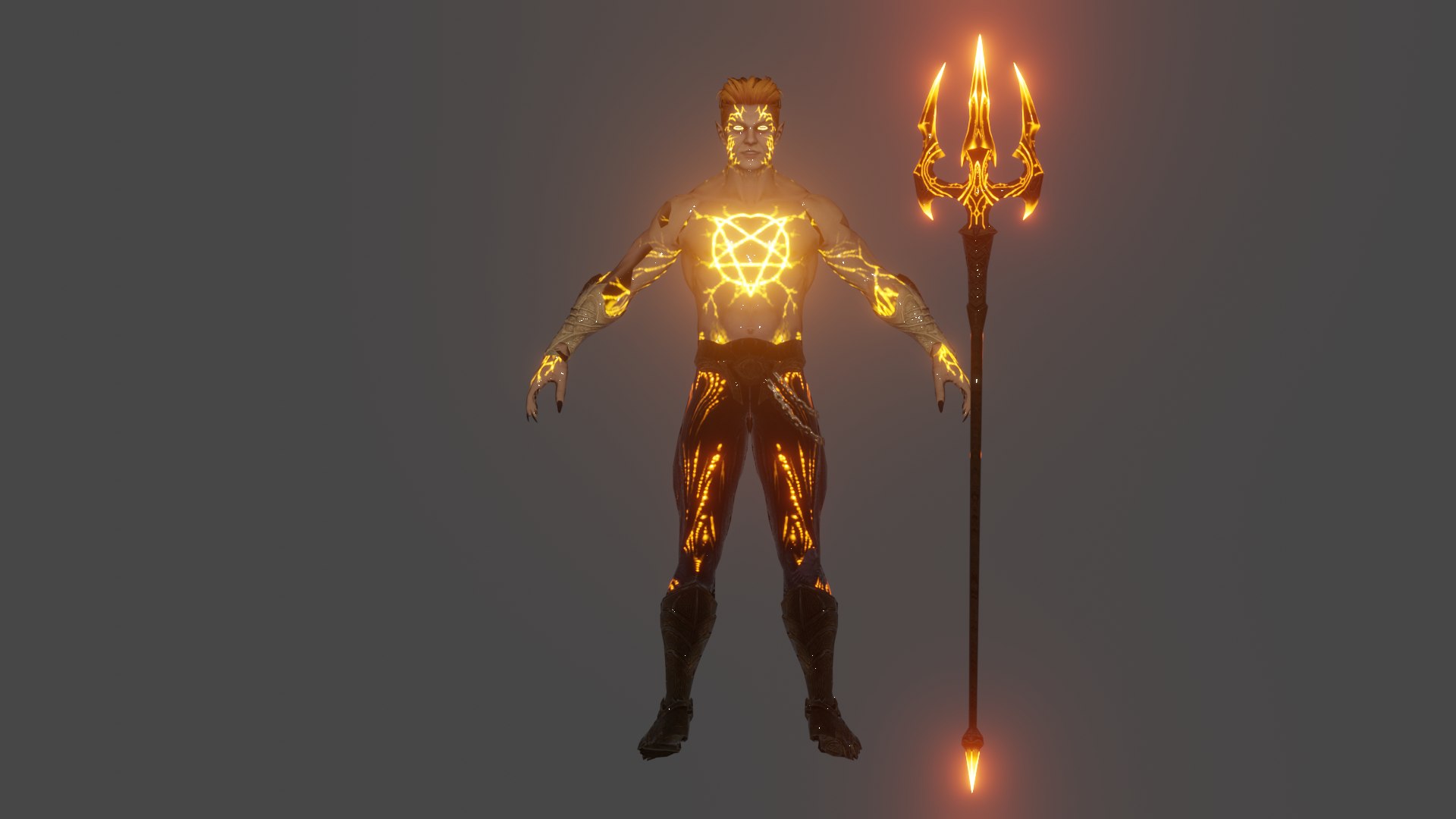 3D Daimon Hellstrom - TurboSquid 2149383