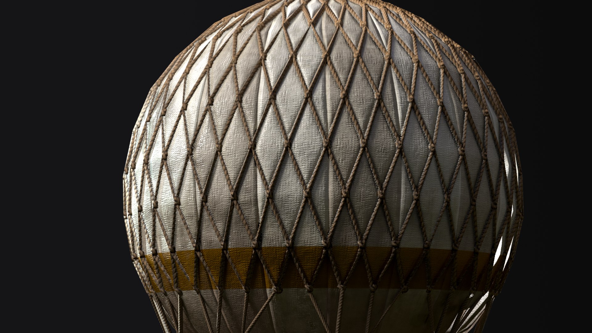 Steampunk Air Balloon Model Game Ready Kitbash Textured Model ...