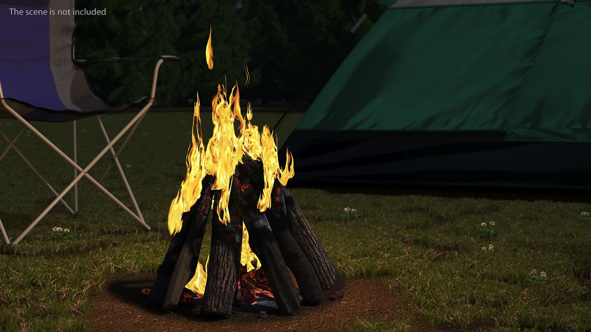 3D Burning Wooden Logs Collection - TurboSquid 2303119
