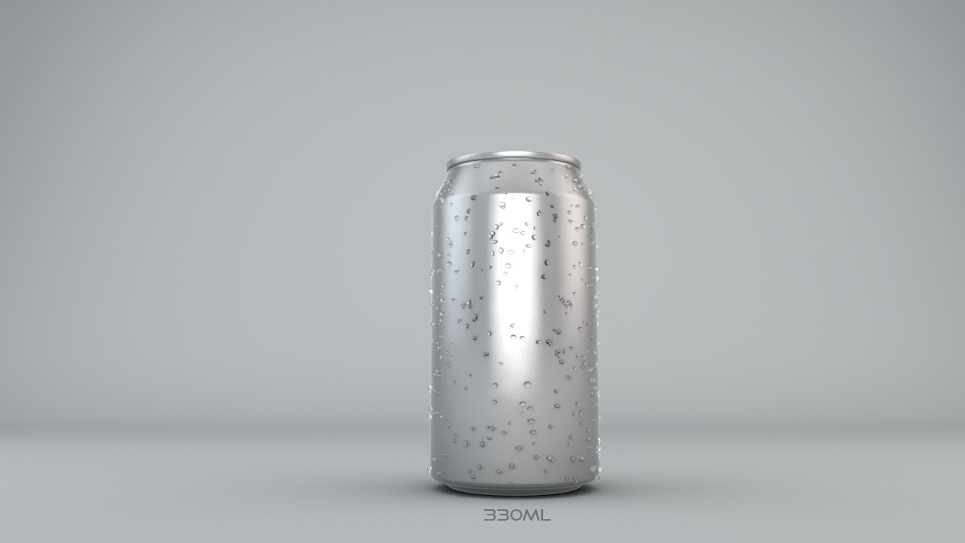 3d beverage cans 3 sizes model