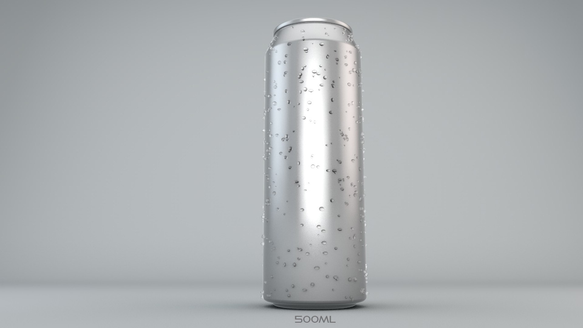 3d beverage cans 3 sizes model