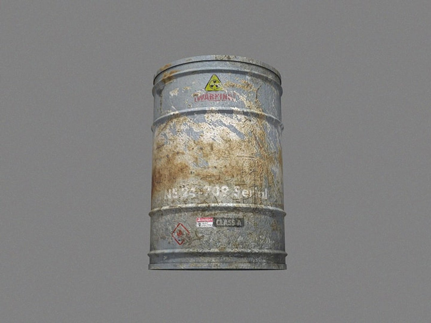 Radioactive Barrel 3d Model