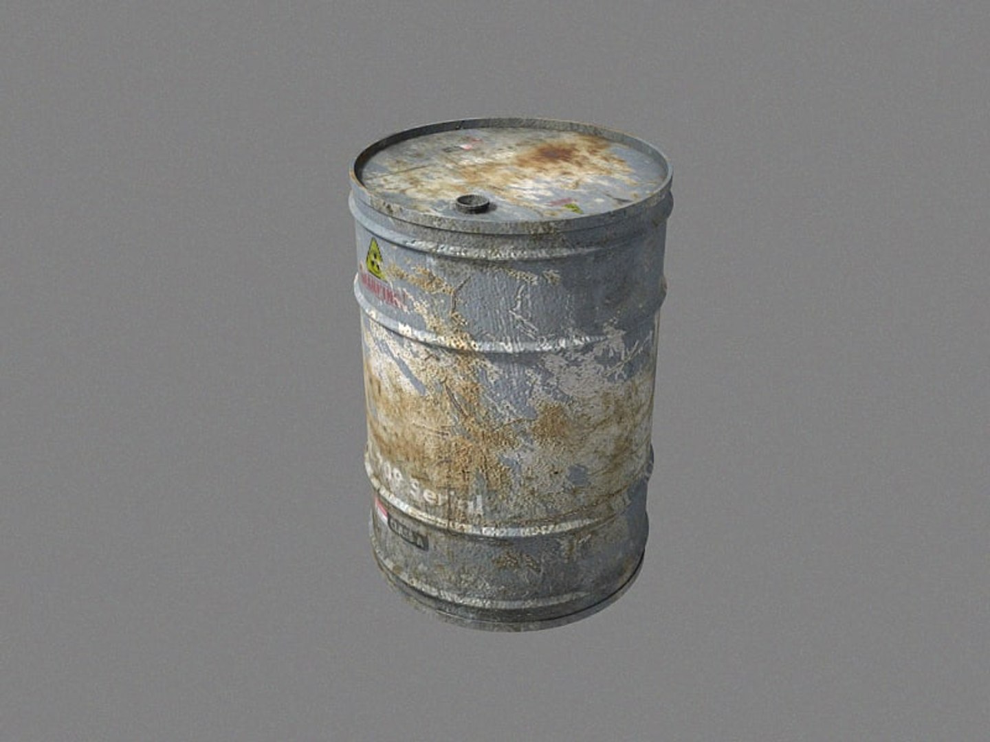 Radioactive Barrel 3d Model