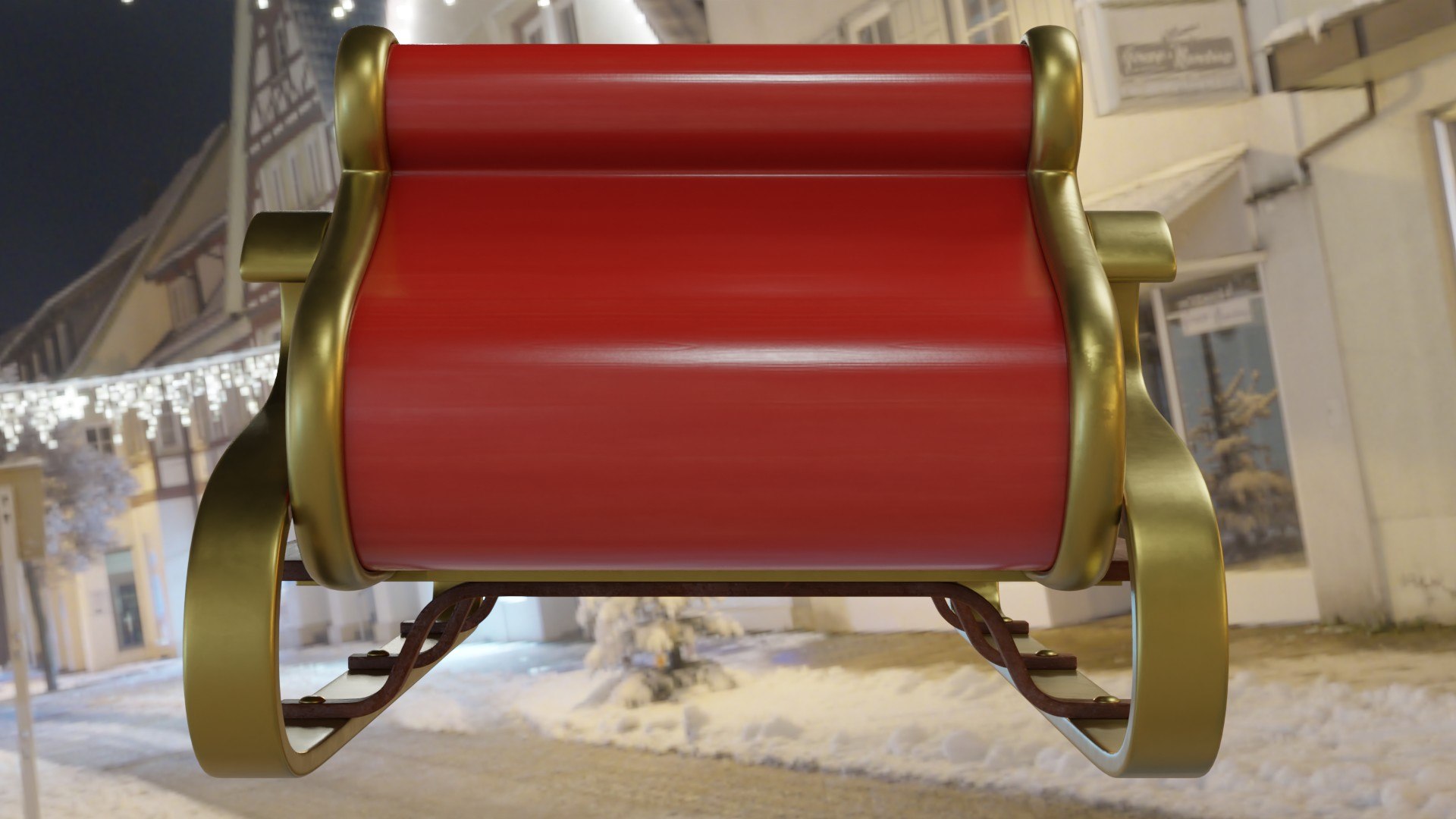 Santa Sleigh 3D - TurboSquid 2152141