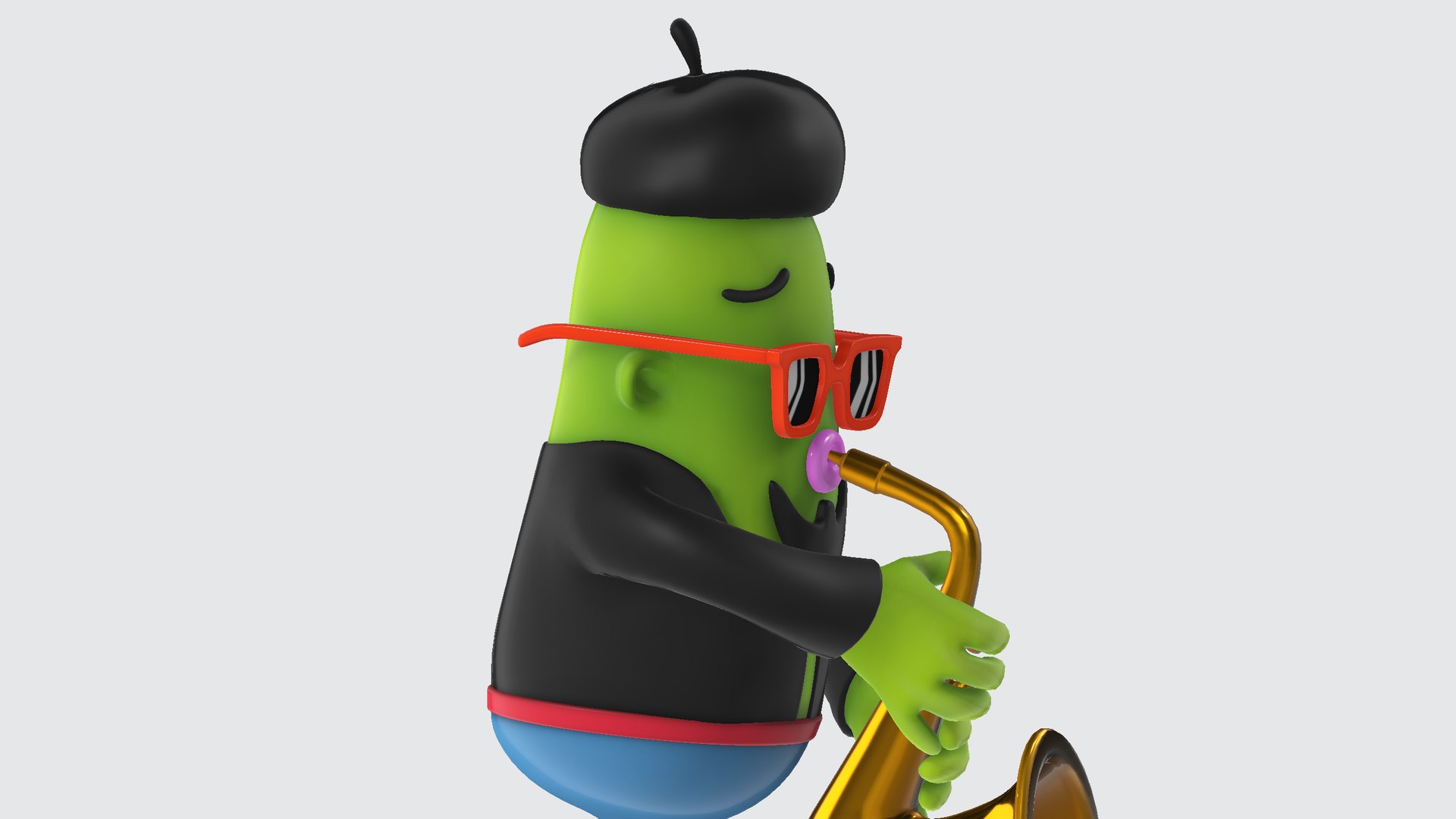 3D Saxophonist Character - TurboSquid 2317188