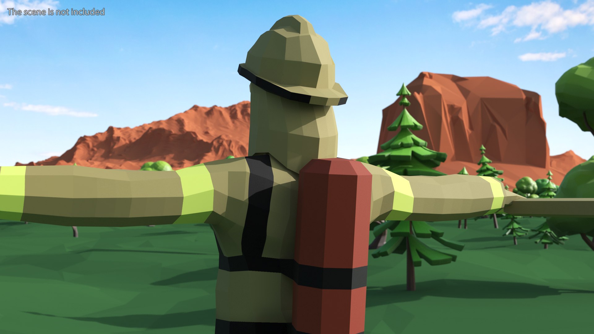 Firefighter Low Poly Rigged For Maya 3D Model - TurboSquid 2189627