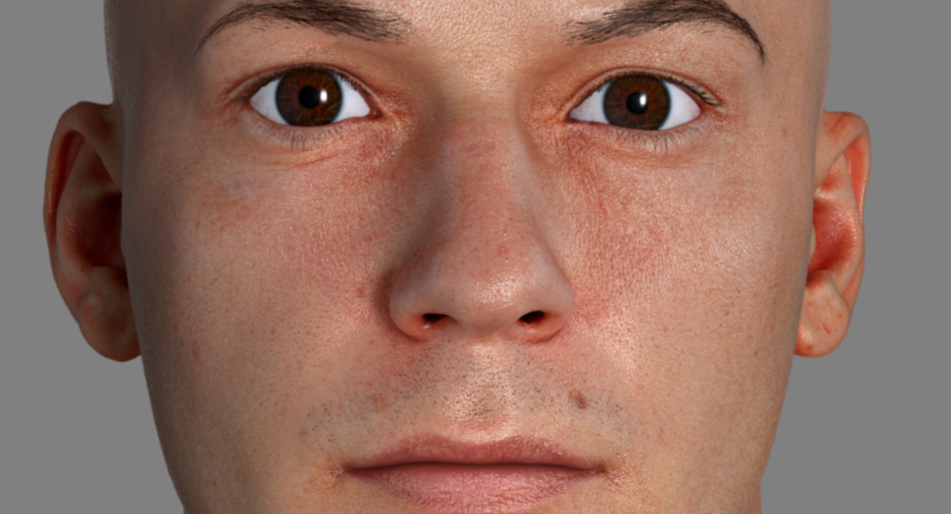 3D pbr marcus real human head - TurboSquid 1634516