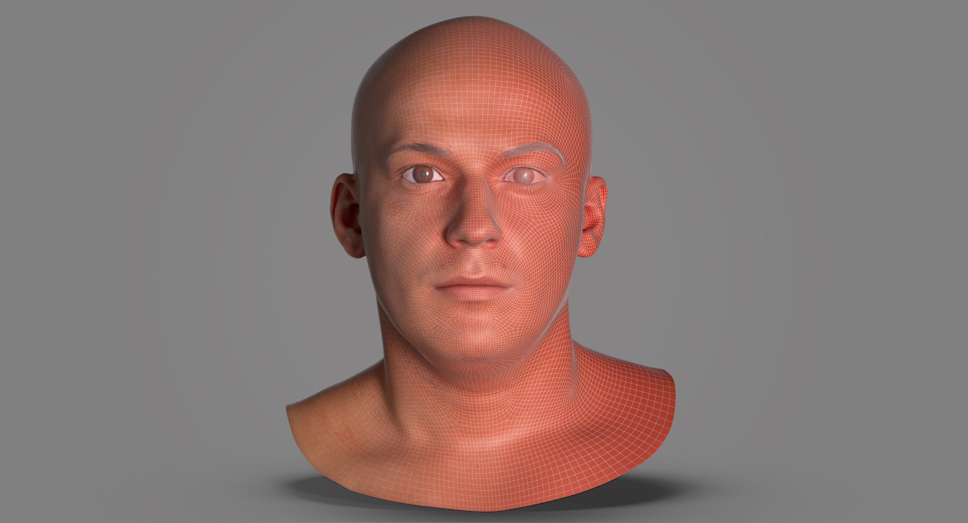 3D pbr marcus real human head - TurboSquid 1634516