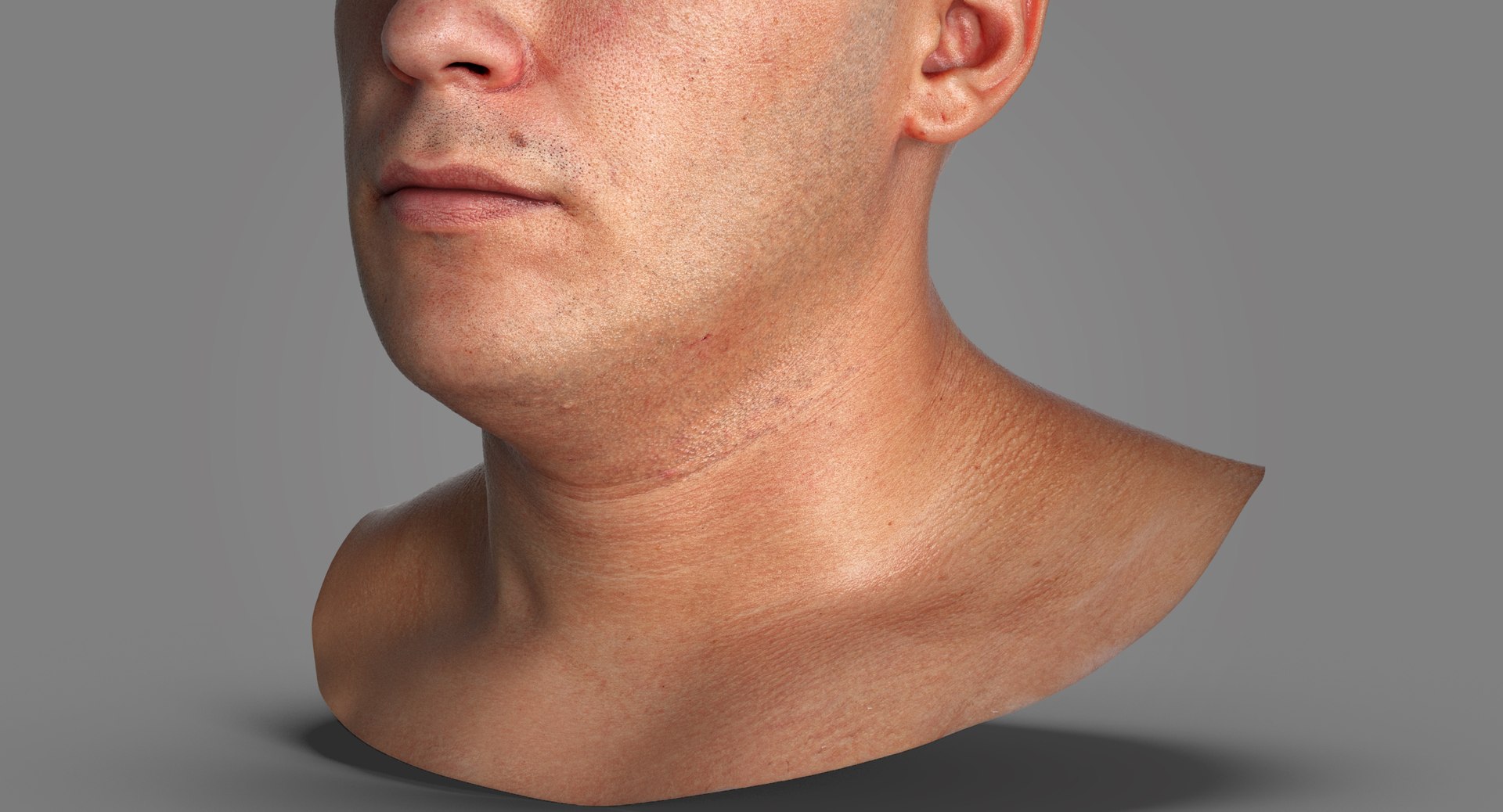 3D pbr marcus real human head - TurboSquid 1634516