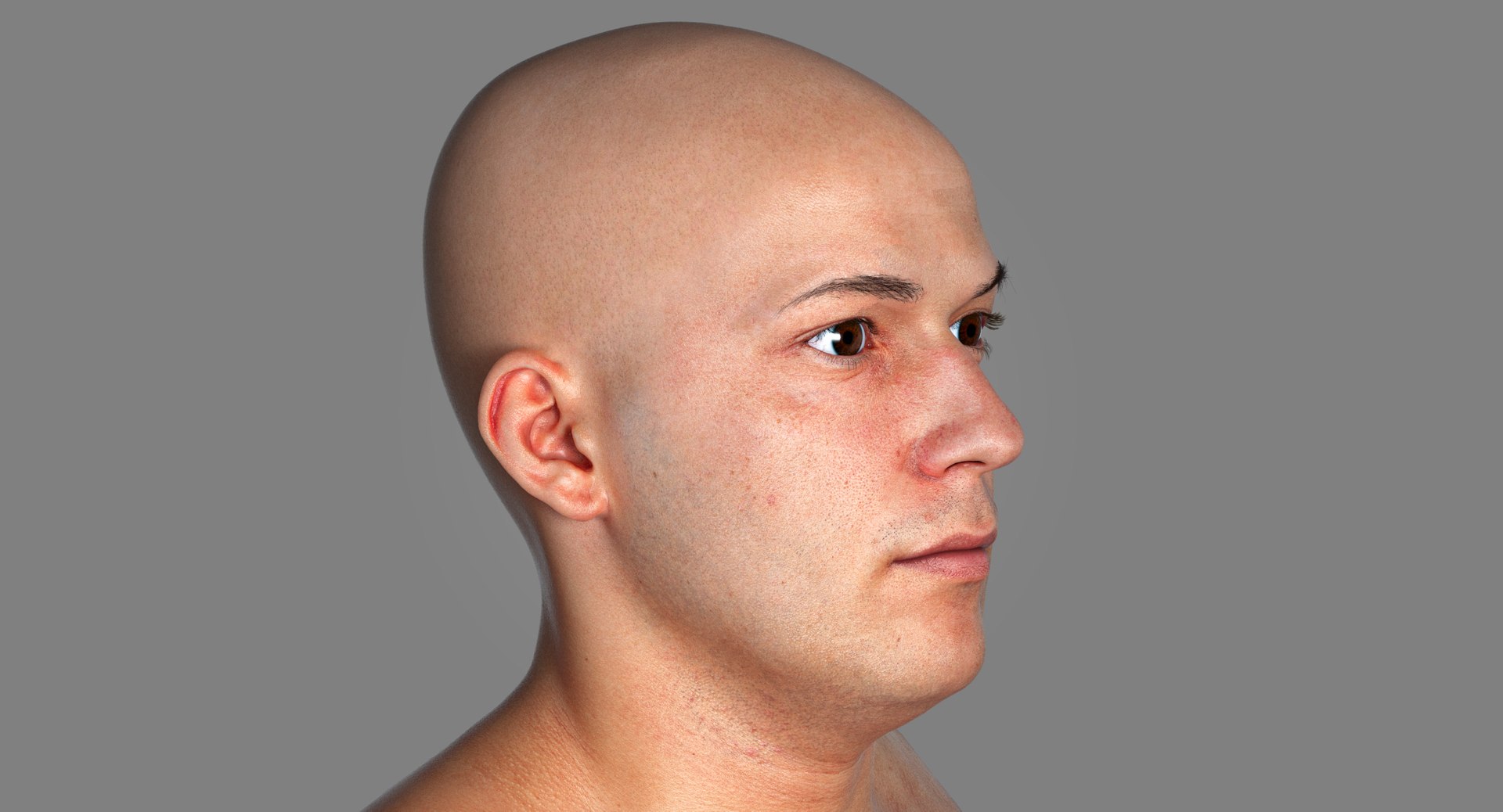 3D pbr marcus real human head - TurboSquid 1634516