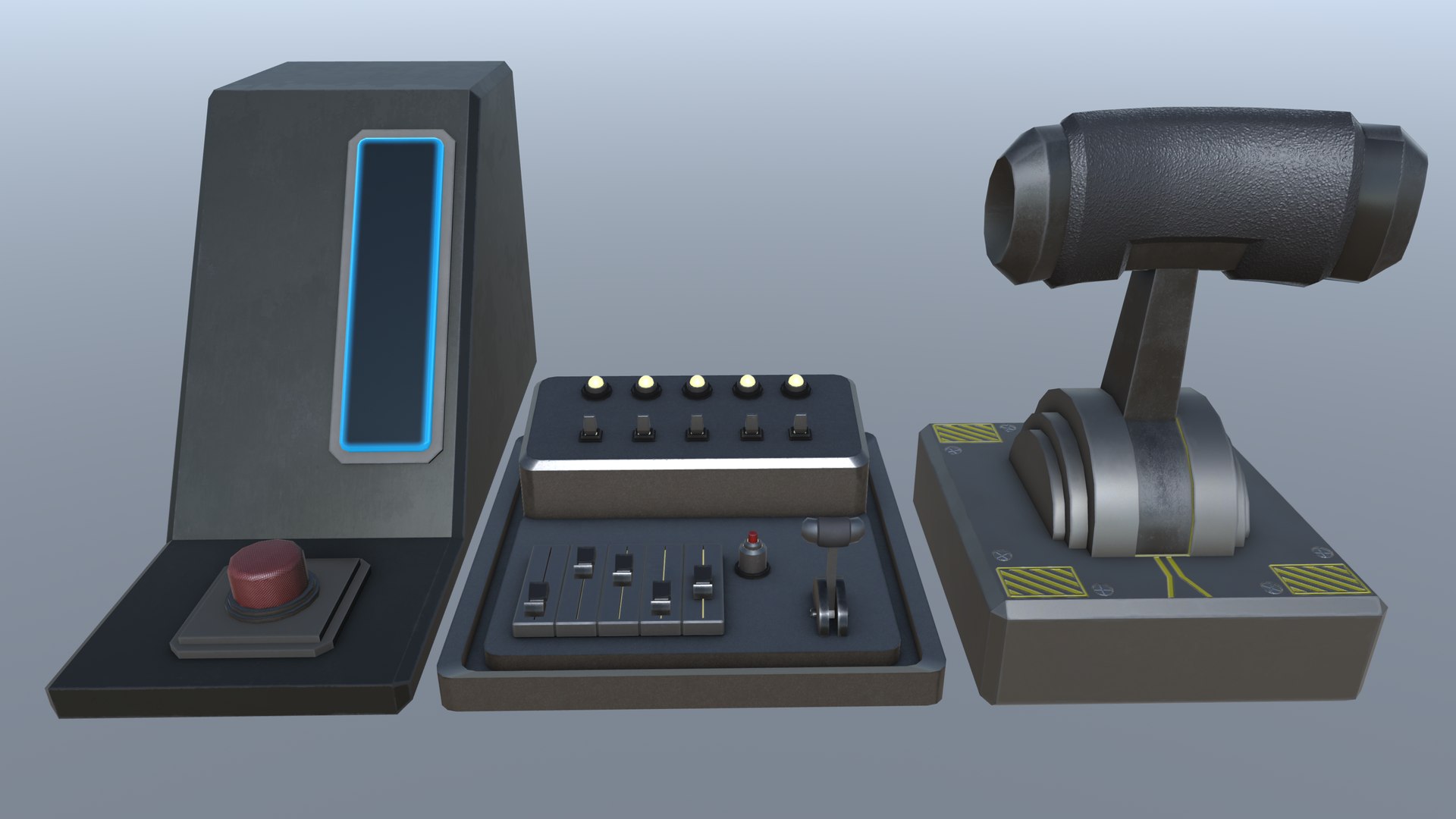 Sci-fi Levers And Gears Pack - 1 3D Model - TurboSquid 1818784