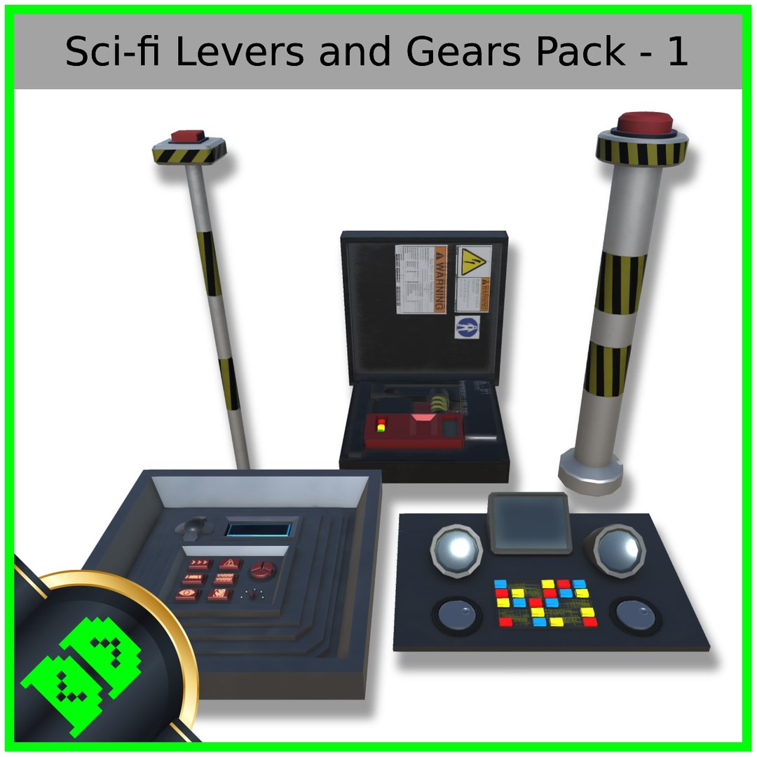 Sci-fi Levers And Gears Pack - 1 3D Model - TurboSquid 1818784