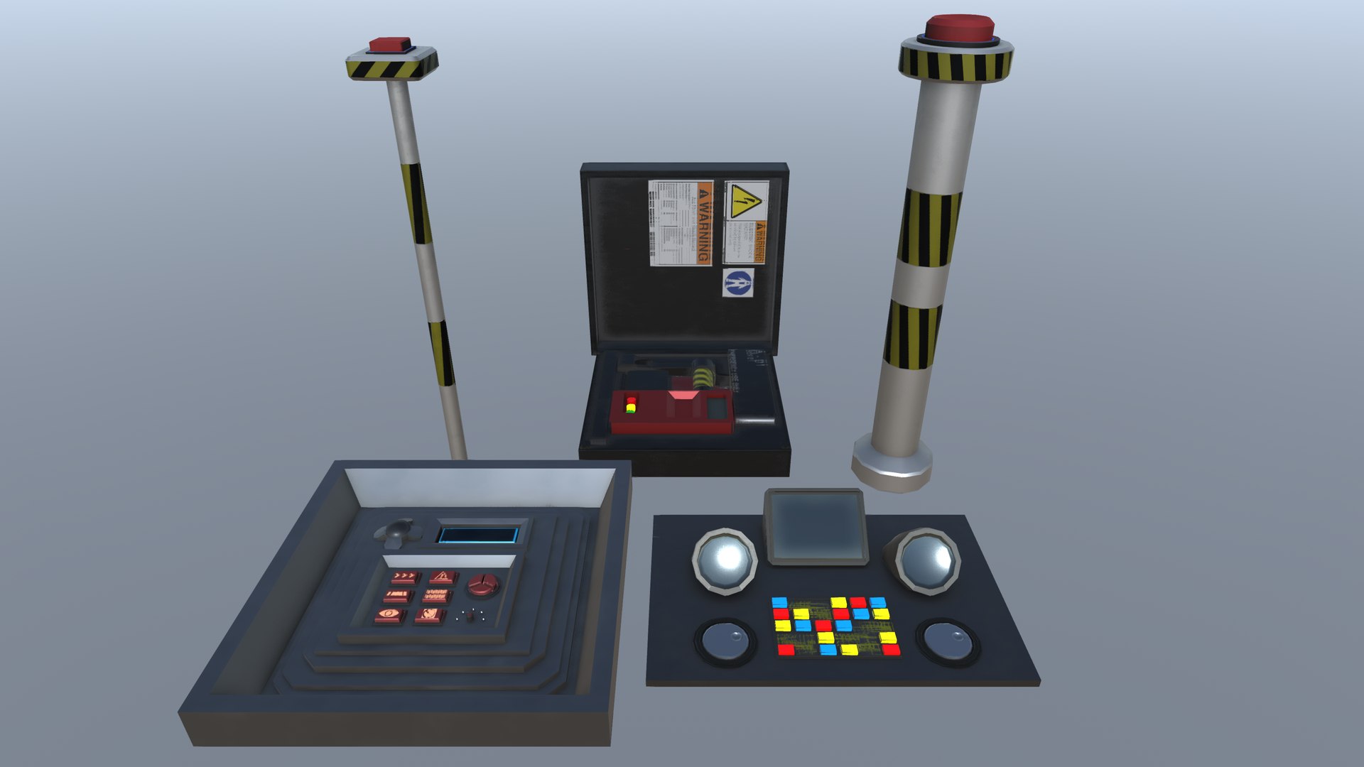 Sci-fi Levers And Gears Pack - 1 3D Model - TurboSquid 1818784