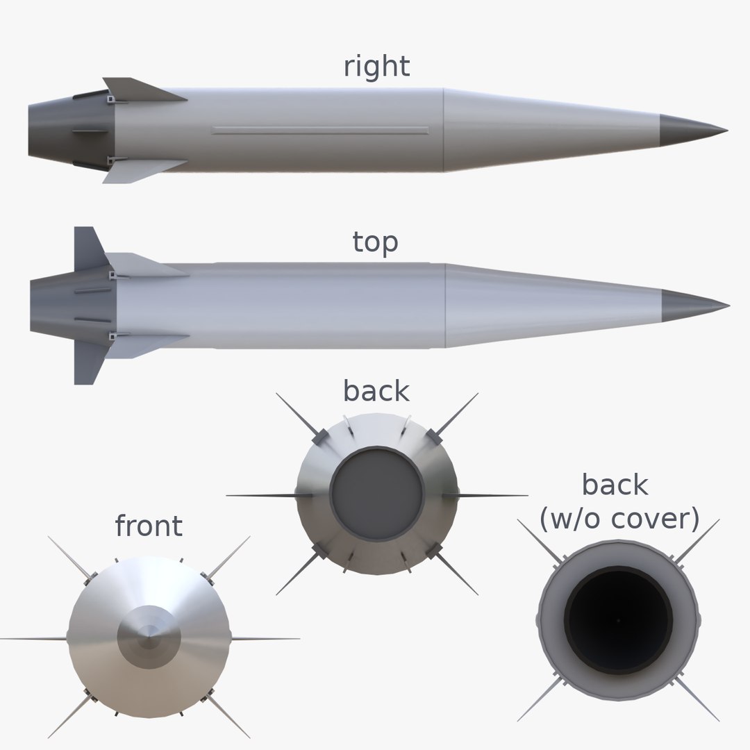 Russian Kinzhal Dagger Missile 3D Model - TurboSquid 1259712