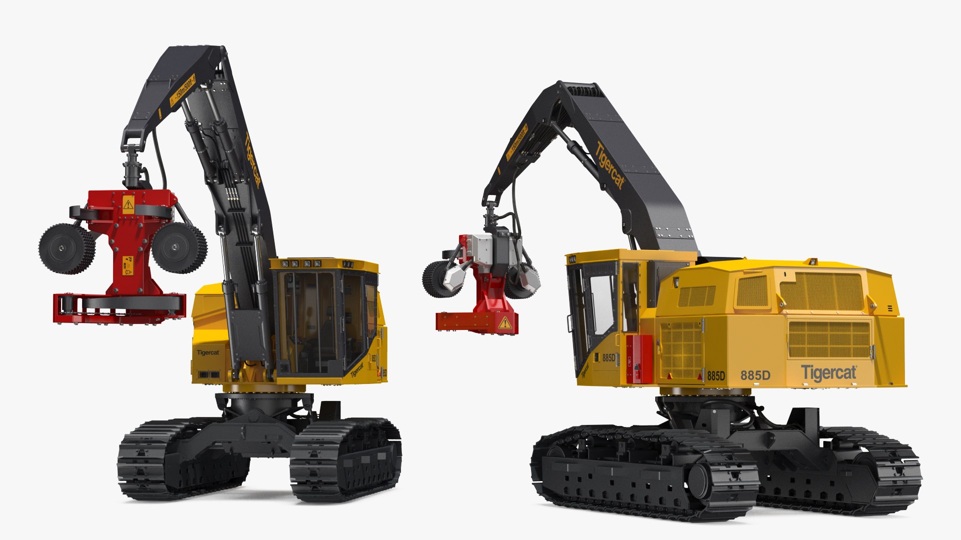 Tigercat 855d Tracked Harvester 3D - TurboSquid 1487504