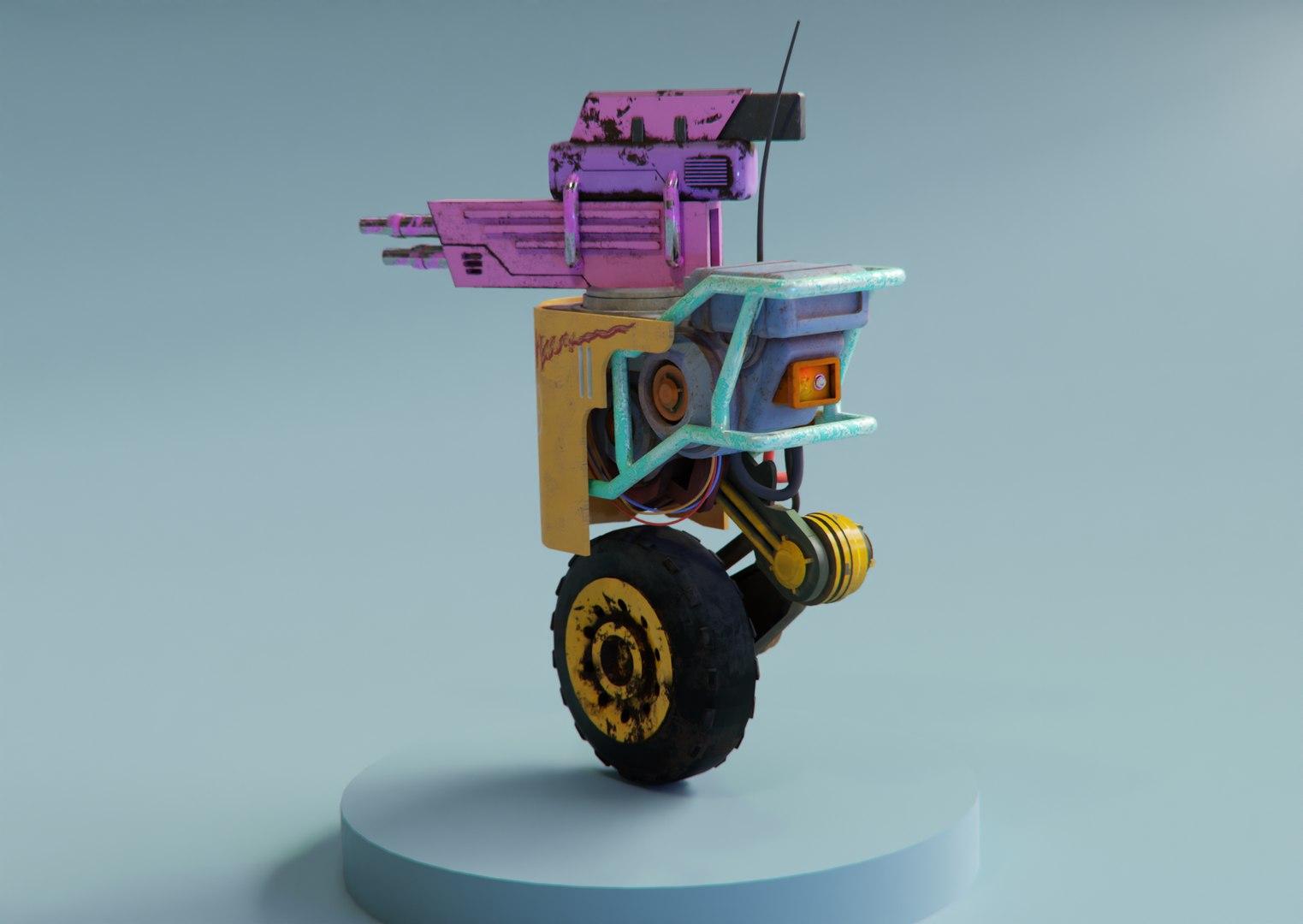 Cyberpunk Weapon Robot 3D Model - TurboSquid 1993528