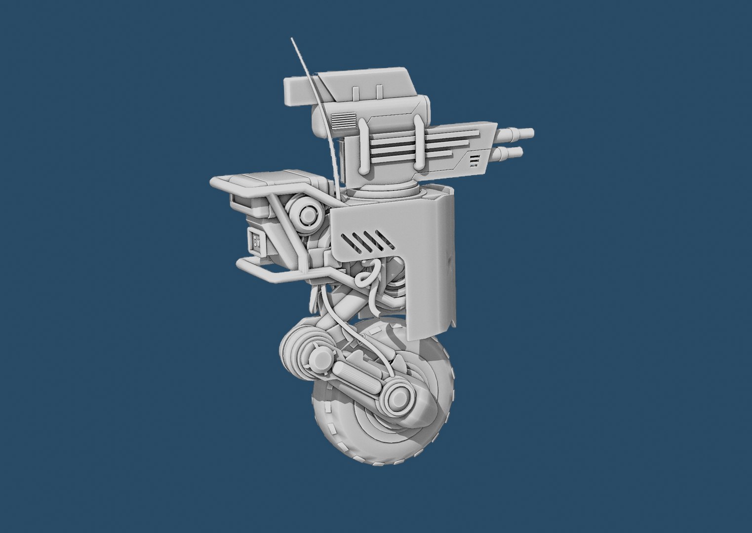 Cyberpunk Weapon Robot 3D Model - TurboSquid 1993528