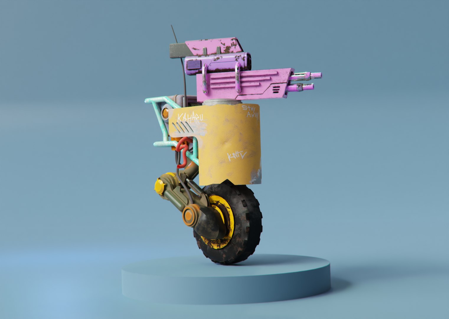 Cyberpunk Weapon Robot 3D Model - TurboSquid 1993528