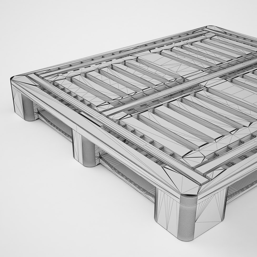 3d model plastic pallet
