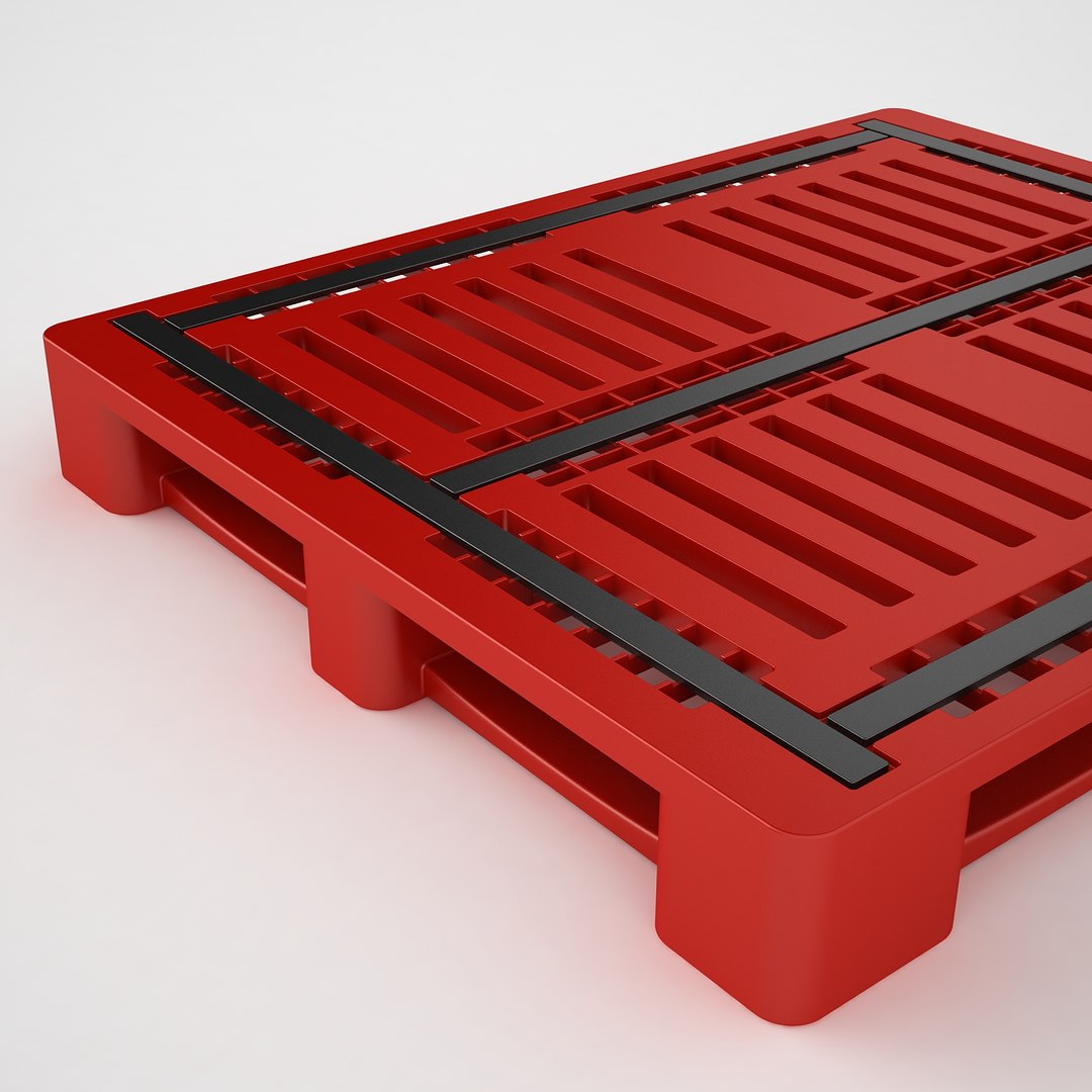 3d model plastic pallet