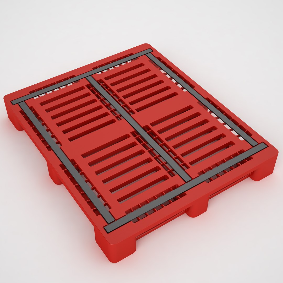 3d model plastic pallet