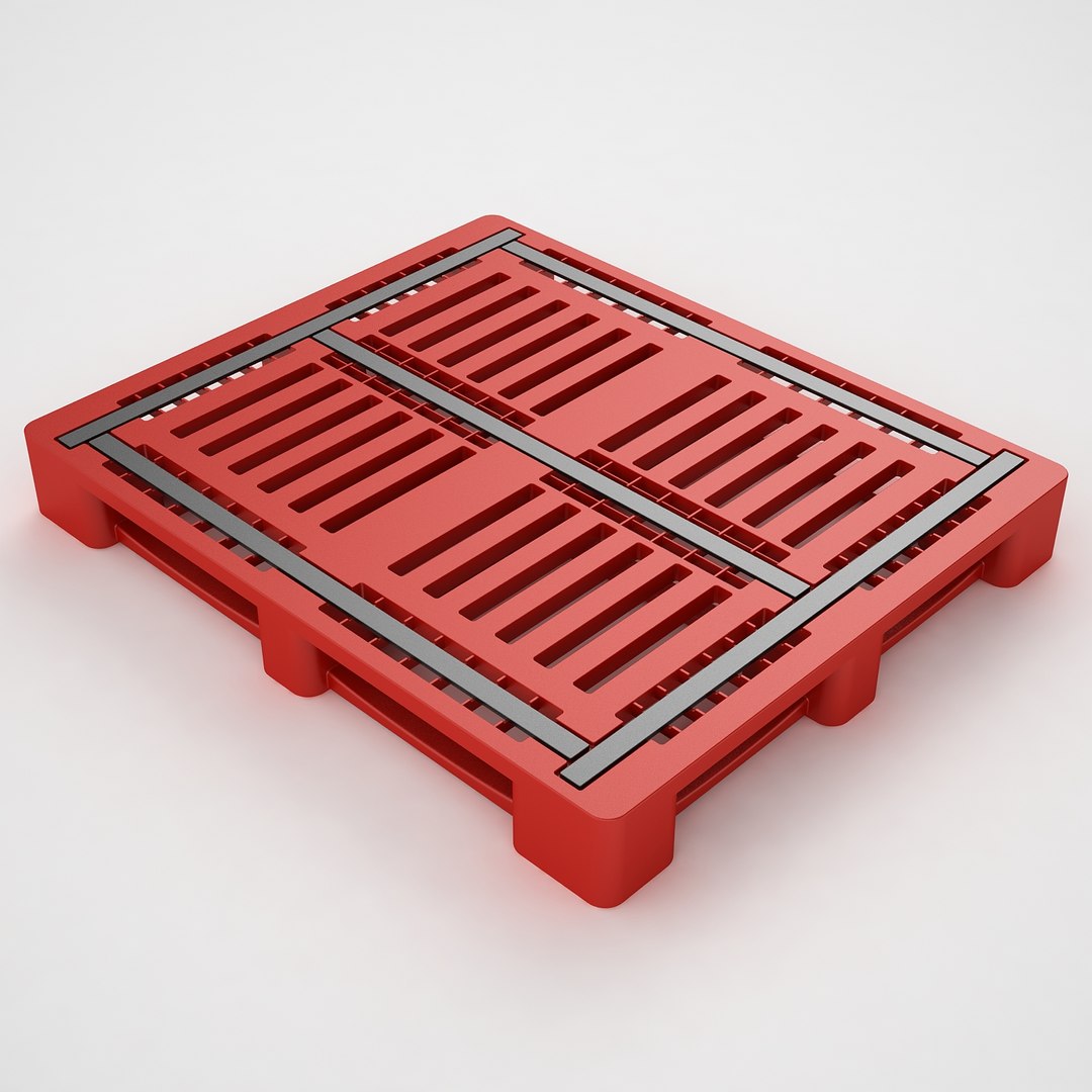 3d model plastic pallet