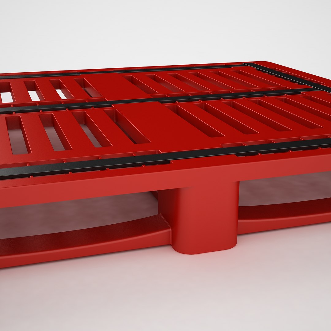 3d model plastic pallet