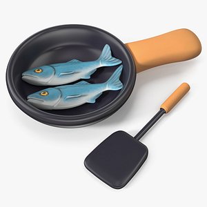 Low Poly Frying Pan 3D Models For Download | TurboSquid