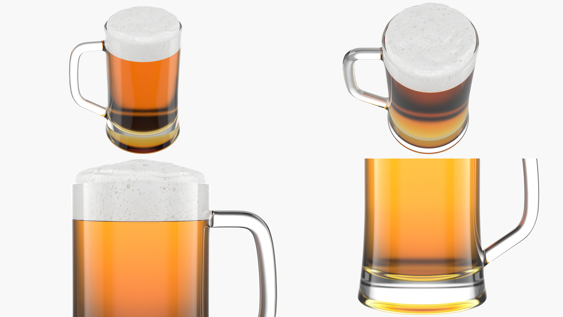 3D Beer Glass Collection - TurboSquid 1767010