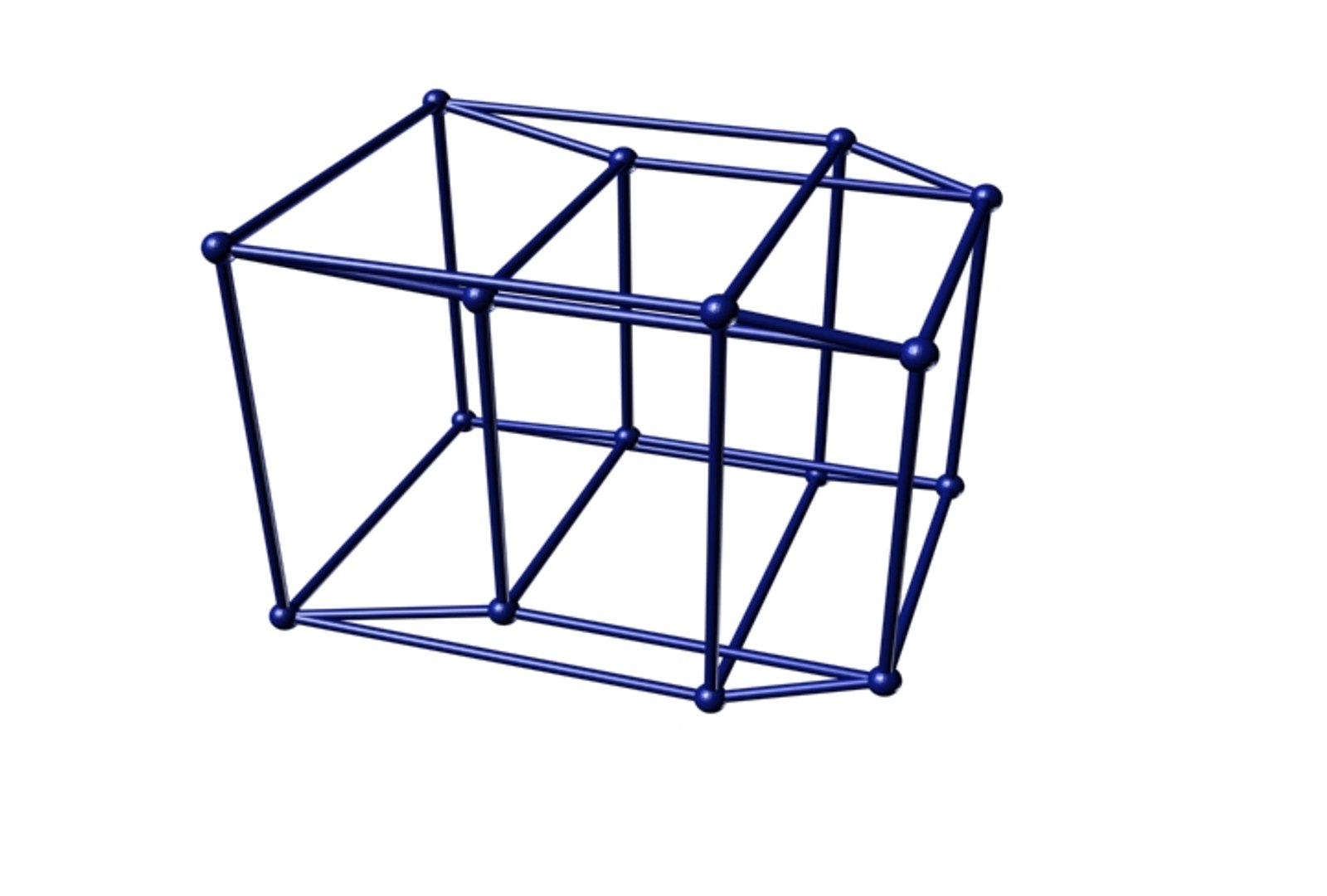 3d Model Of Hypercube Tesseract