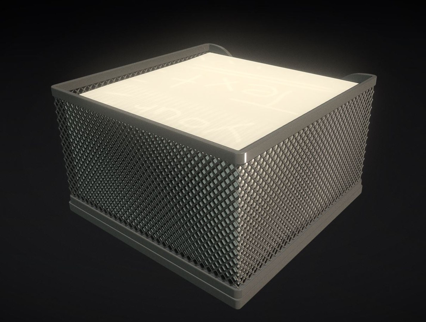 wire mesh cube 3d 3ds
