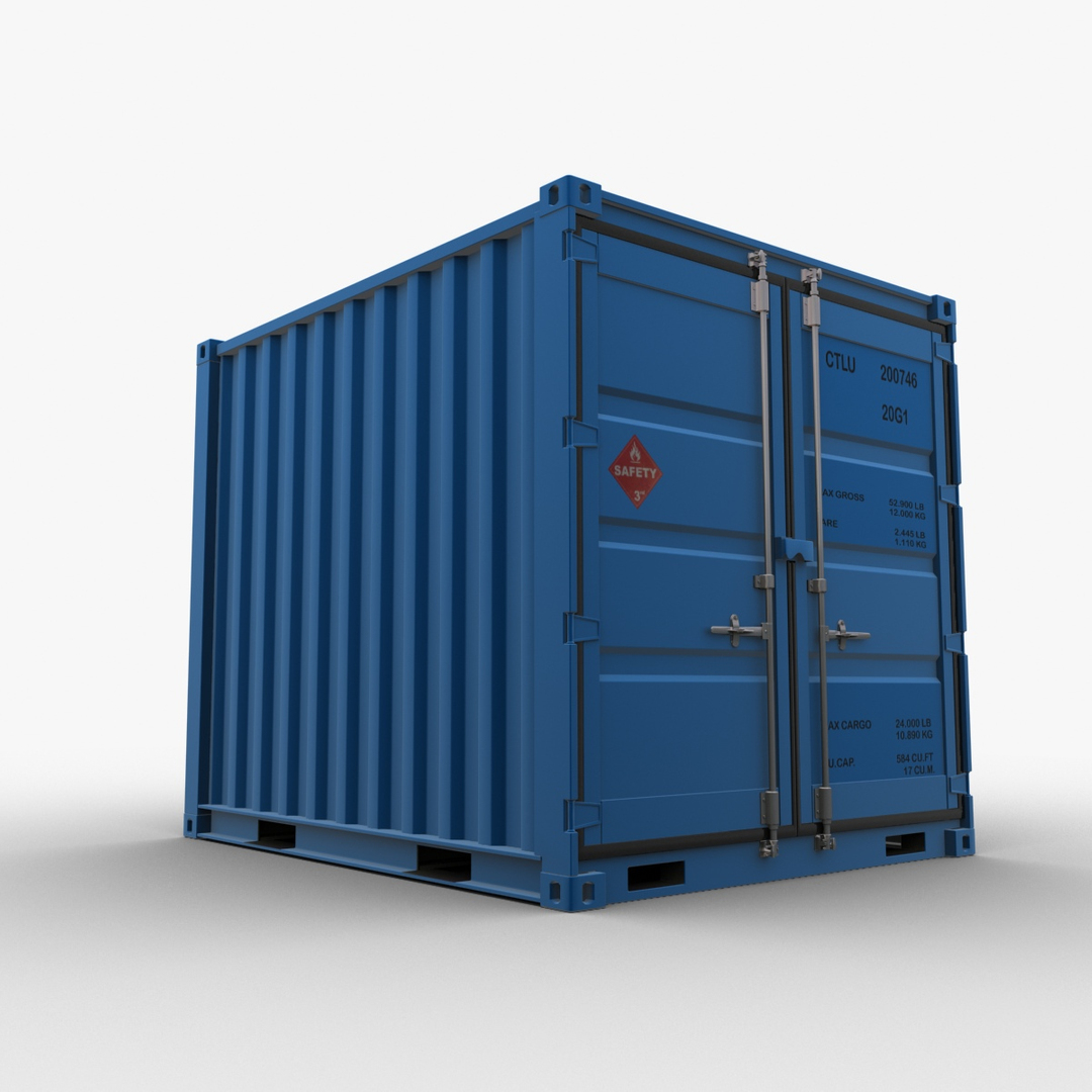Iso 10 Shipping Container 3d Max