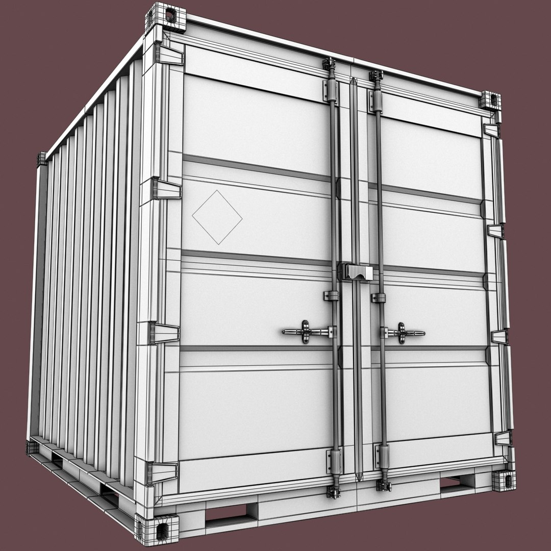 Iso 10 Shipping Container 3d Max