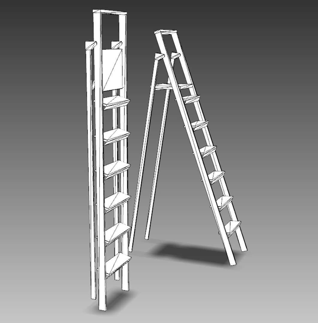 3d Step Ladder