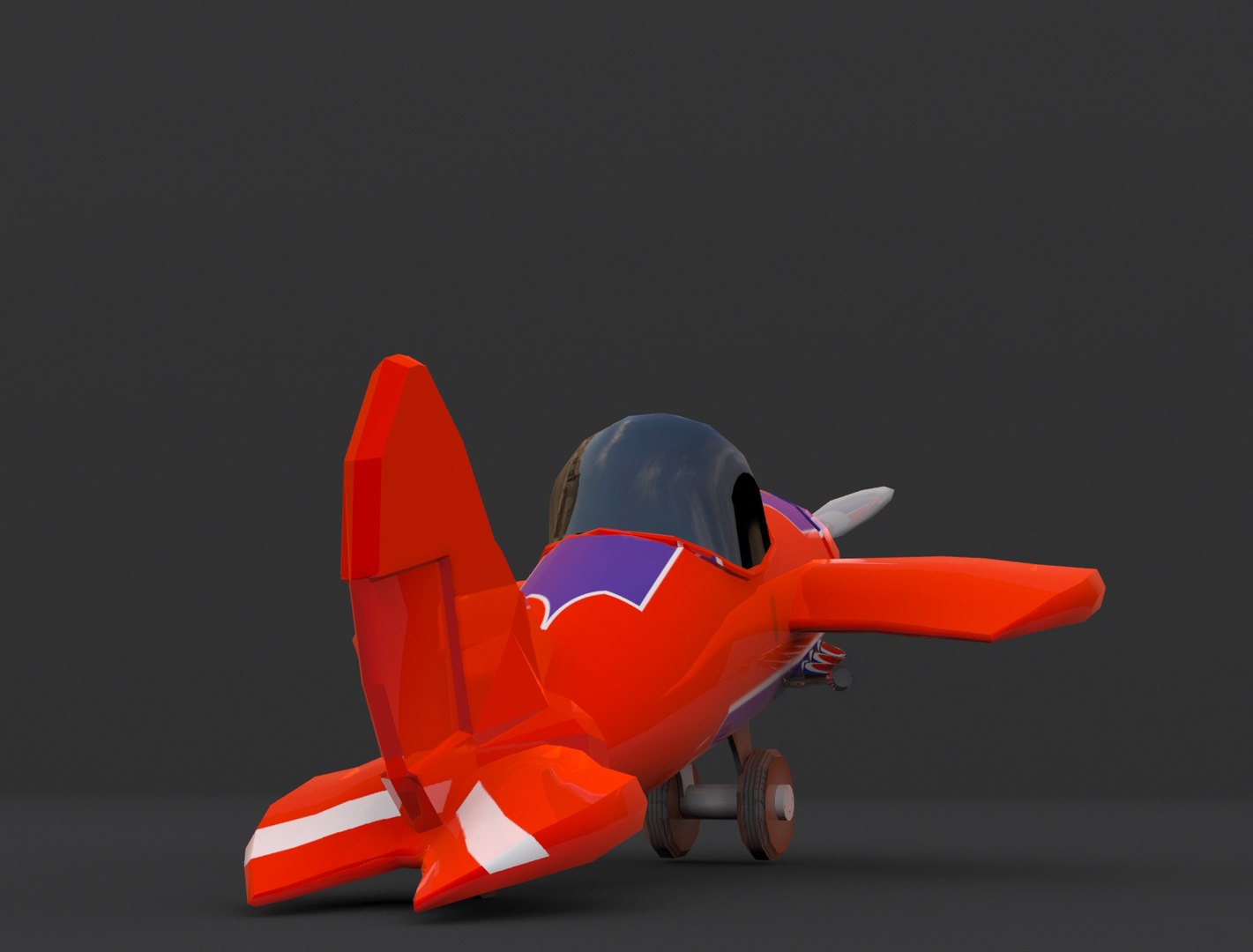 3d Model Toon Plane